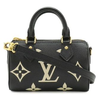 Louis Vuitton Pre-owned Nano Speedy Monogram Empreinte 2way bag - - Pre-owned - Damen - Schwarzk - ONE SIZE