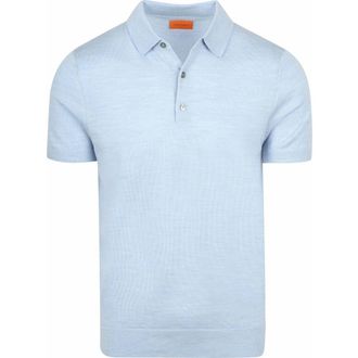 Suitable Polo Laine M&eacute;rinos Bleu Clair