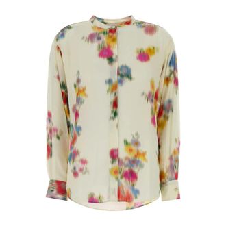 Isabel Marant Printed Crepe Catchell Shirt - - Blouses & Shirts - Damen - Mehrfarbig - S