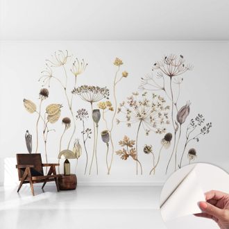 Tulup Carta Da Parati Autoadesiva - Fotomurale - Alta Qualit&agrave; - Per La Cucina - Camera Da Letto - Fiori Di Campo 416x254 Cm
