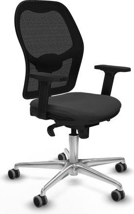 Piqueras y Crespo Home Office Jorquera Sessel mit 2D-Armen, h&ouml;henverstellbare Lendenwirbelst&uuml;tze, ausgestattet mit 5 Positionen und eingespritztem Schaum. Mit Rollen vo