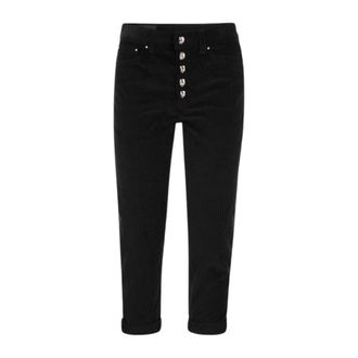 Dondup Velours-Hose mit lockerer Passform - - Jeans - Damen - Schwarzk - W29