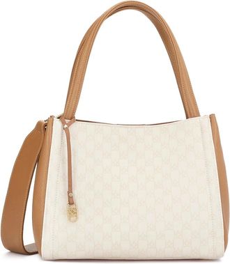 Kazar Femme, Sacs, Blanc, Taille: ONE Size Sac &agrave; main en cuir &agrave; motif bicolore