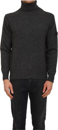 Peuterey Homme, Pulls, Gris, Taille: XL Peline 02 Col roul&eacute; en m&eacute;lange de laine de yak