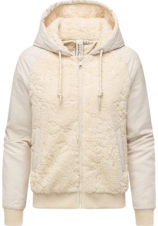 Ragwear Pl&uuml;schjacke Talianita YOUMODO Leicht gef&uuml;tterte Teddyjacke mit Kapuze