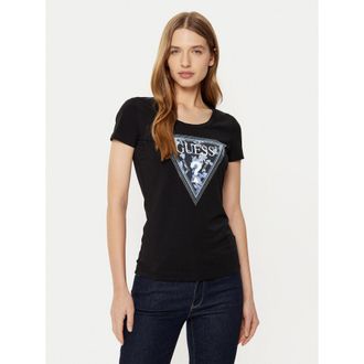 Guess T-Shirt W5RI00 J1314 Schwarz Regular Fit