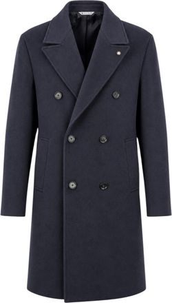 Manuel Ritz Doppelreihiger Mantel - - Coats - Herren - Blau - XL