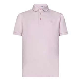 Etro Rosa Poloshirt mit Elegantem Logo-Stick - - Tops - Herren - Rosa - M
