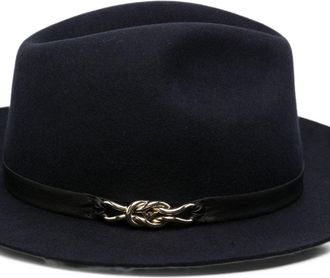 Emporio Armani Wool Felt Fedora - Navy