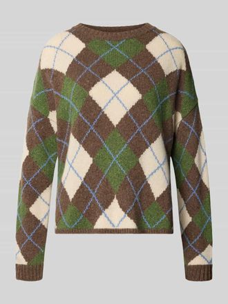 Max Mara Pullover aus Wolle mit Rippabschl&uuml;ssen