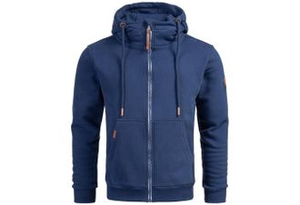 Alessandro Salvarini Sweatjacke ASGeenio mit hohem Kragen