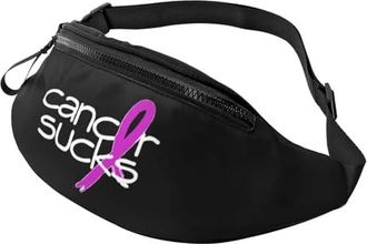 Generic Le Cancer, CEst Nul. Sac De Voyage Unisexe Sacs Banane L&eacute;ger Poche Poitrine Pour Jogging Sorties Voyages 14X35Cm