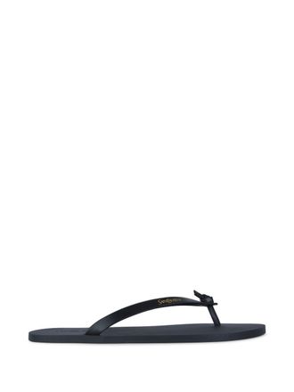 Saint Laurent Tongs en cuir Saint Laurent