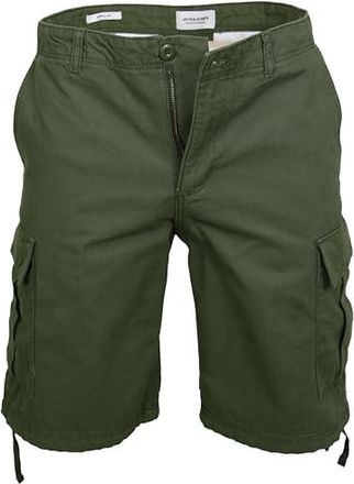 Jack & Jones Short cargo pour homme, coupe droite, Forest Night Marley, XL