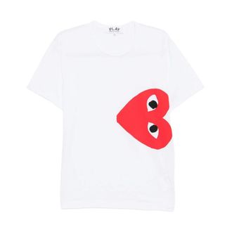 Comme Des Gar&ccedil;ons Kurzarm Rundhals - - Tops - Herren - Wei&szlig; - L