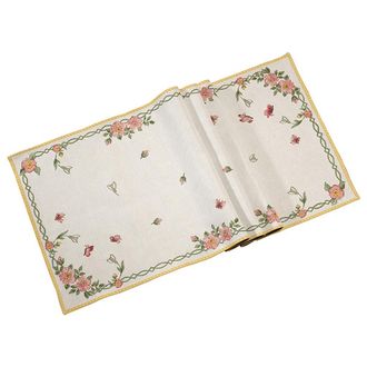 Villeroy & Boch Spring Fantasy Tischl&auml;ufer XL New Flowers Bunt, Maschinenwaschbar, Gobelin L&auml;ufer Fr&uuml;hling Blumen gro&szlig;, Unterleger Tisch, Baumwolle, Polyester