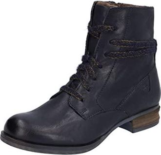 Josef Seibel Femme Bottines à Lacets Sanja 18, Dame Bottines,Largeur G (Normale),Semelle intérieure Amovible,Bleu (Ocean),37 EU / 4 UK