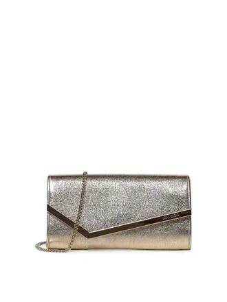 Jimmy Choo London Sac Bandouli&egrave;re - Or Blanc