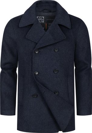 Indicode Herren INParade Klassischer Herrenmantel aus Wollmix | Wintermantel mit Reverskragen f&uuml;r M&auml;nner Sky Captain, L