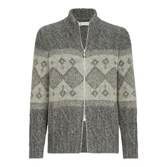 Brunello Cucinelli Cgf85 Cardigan - - Knitwear - Herren - Grau - M