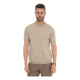 Hindustrie Vico-Cot/Silk Rundhalspullover - - Tops - Herren - Beige - 3XL