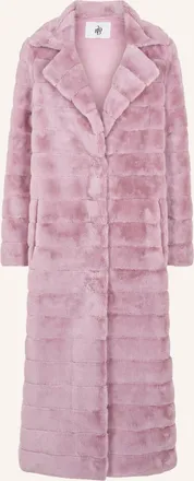 Americandreams Americandreams Faux Fur Coat Long Bailey rosa