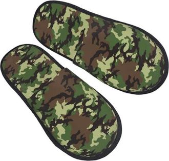 Generic Pantoufles Unisexes Camouflage Chaussons Femme Automne Hiver Confort Pantoufles Pour Invit&eacute;s, Pour Mariage, Int&eacute;rieur Ext&eacute;rieur, Femmes, L