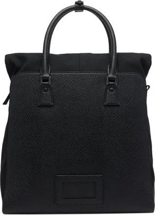 Maison Margiela Womens Convertible Bag 5ac Daily Vertical Black Leather Backpacks