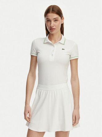 Lacoste Poloshirt DF5284 Wei&szlig; Slim Fit