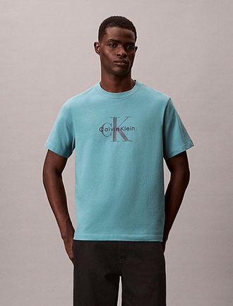 Calvin Klein T-shirt Mit Monogramm-logo - Nearly Navy Heather B8289 - Herren - XXL