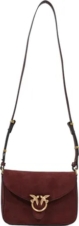 Pinko Pinko - Love Satchel Mini - Femme - Sacs - Brun - Taille: ONE Size