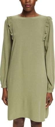 Esprit Damen 013CC1E314 Kleid, 345/LIGHT Khaki, M