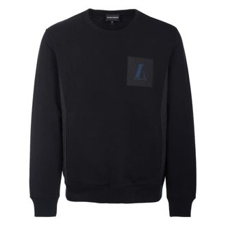 Armani Rundhals-Sweatshirt - - Sweatshirts & Hoodies - Herren - Schwarzk - XS