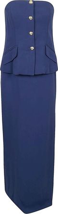 Lauren Ralph Lauren Jupe Midi - Bleu Fonc&eacute;
