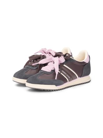 Tommy Jeans Keilsneaker TOMMY JEANS TJW LOW PROFILE RUNNER, Damen, Gr. 36, braun, schwarz, Leder, Lederimitat, Textil, Schuhe, Freizeitschuh, Schn&uuml;rschuh, Halbsch