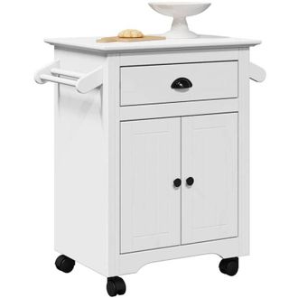 vidaXL K&uuml;chenwagen bodo Wei&szlig; 72x45x80 cm - Vidaxl