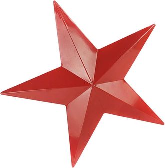 BESPORTBLE Rote Wanddekoration Stern aus Metall F&uuml;nfzackiger Metallstern zum Aufh&auml;ngen f&uuml;r Fensterdeko Wohnzimmer Deko Sterneh&auml;nger Rustikale Metallsterne f&uuml;r Ha