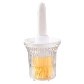 Generic Ölflasche mit Pinsel | Ölspender 2 in 1 Silikonbürste - Gadget Küche Olivenöl Kochen Grillen Werkzeug für Camping BBQ