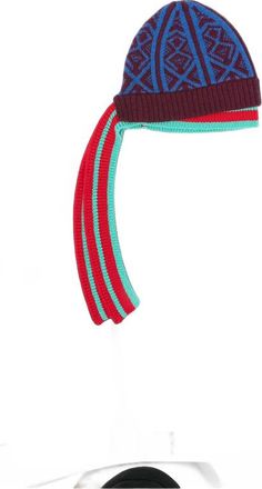 Dries Van Noten Geometric-pattern Beanie Hat