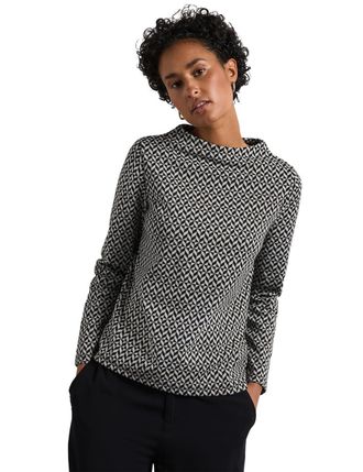 Street One Damen A322112 Shirt Mit Turtleneck, Night Sky Blue,40
