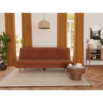 Best Mobilier Bestmobilier - Soan - banquette 2 places convertible clic-clac en velours texturé