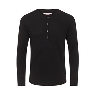 Orlebar Brown Harrison Kaschmir Langarmshirt - - Tops - Herren - Schwarzk - L