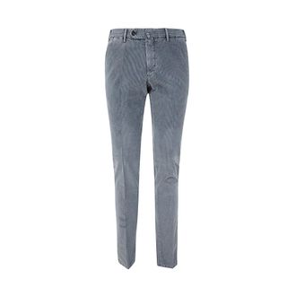 PT01 Pt01, Homme, Pantalons, Bleu, Taille: 4XL Pantalon à ajustement mince