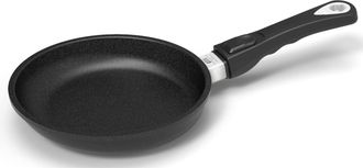 AMT Gastroguss Bratpfanne 20 cm Ø Schwenkpfanne 4 cm hoch, abnehmbarer Stiel, induktionsgeeignet, Lotan Antihaft-Veredelung, Gusspfanne (Aluguss), AMZN-I-420-Z20B