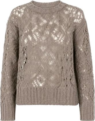 Max Mara Maille col rond - Femme - Pulls - Gris - Taille: 42 FR