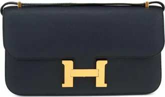Herm&egrave;s sac port&eacute; &eacute;paule Constance Elan (2023) - Bleu