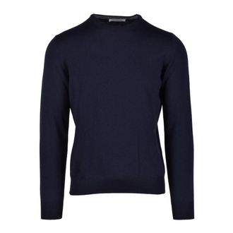 Gran Sasso Leinen Baumwoll Strickpullover - - Knitwear - Herren - Blau - S
