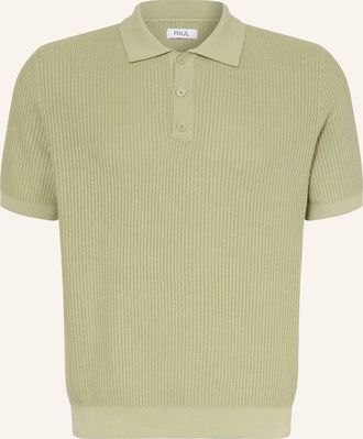 Paul Paul Strick-Poloshirt gruen