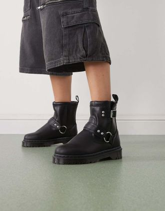 Dr. Martens Dr. Martens - Bottines &agrave; d&eacute;tail harnais - Noir