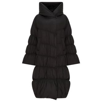 Cesare Gaspari Manteau bouffant oversize - Femme - Manteaux - Noir - Taille: 38 FR